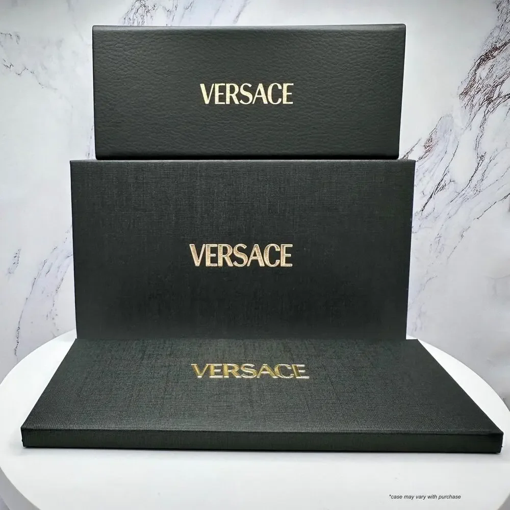 Versace | Accessories | New Versace Sunglasses Black Gold Rectangle ...